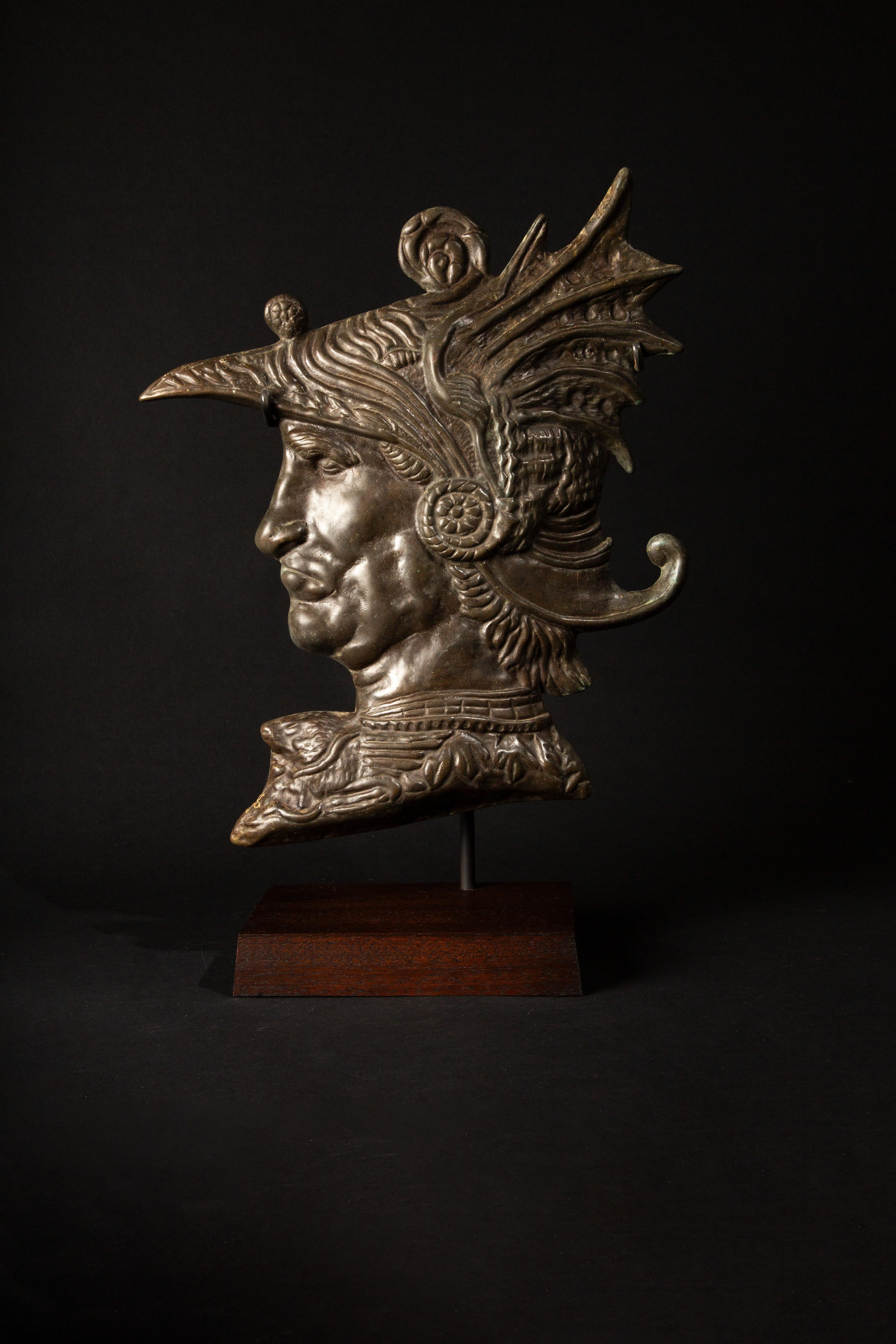 19th-Century Bronze Profile Plaque of Mercury: A Masterpiece of ...