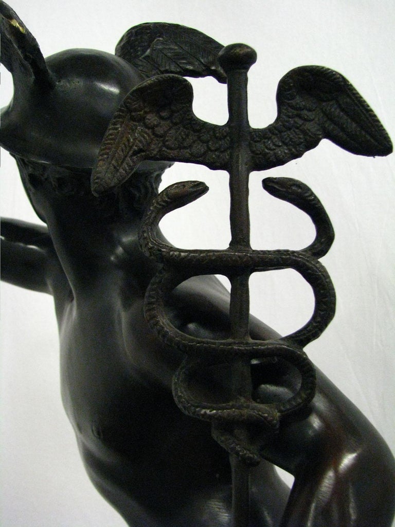 19th Century Bronze Statue of the Flying Mercury after Giovanni da ...