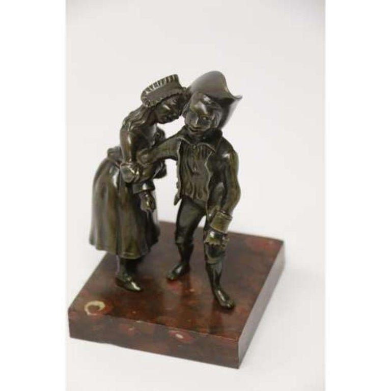 19th Century Bronze Study of a Merry Young Couple Dancing, Italian ...