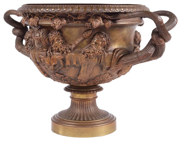 19th Century Bronze Warwick Vase For Sale at 1stDibs