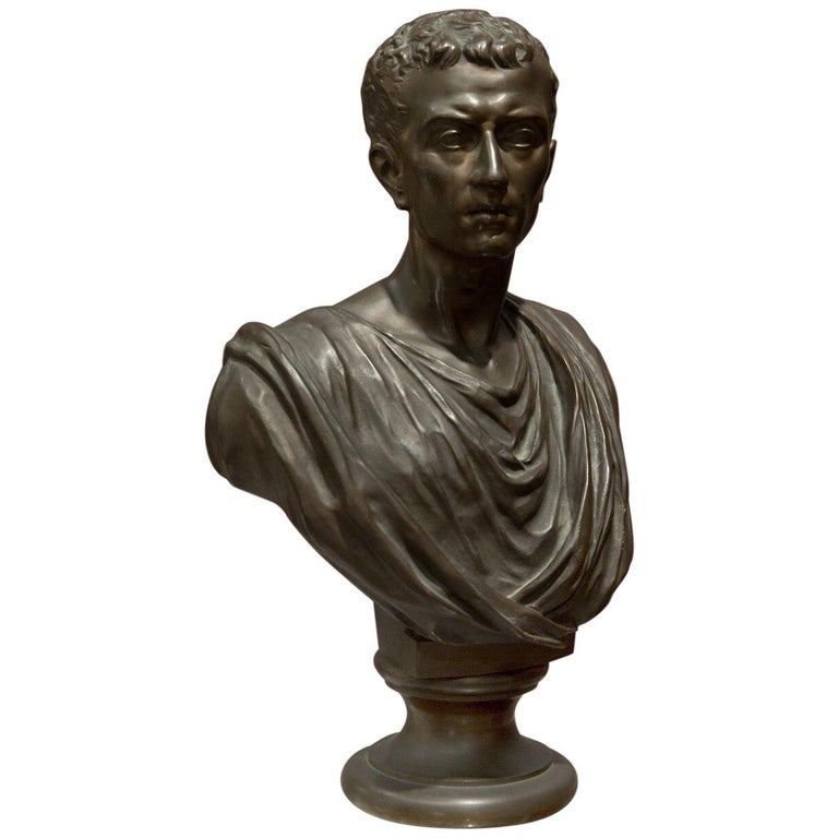 buste romain en bronze italien brun du 19ème siècle:: 1820 sur 1stDibs