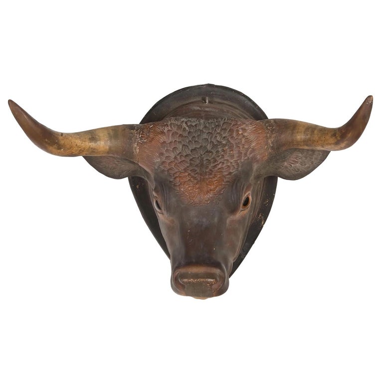 19th Century Bulls Head Butchers Shop Sign at 1stDibs