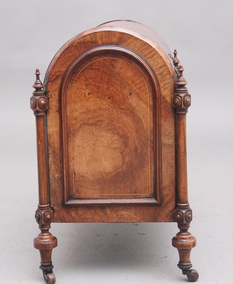19th Century Burr Walnut and Marquetry Cellarette For Sale at 1stDibs