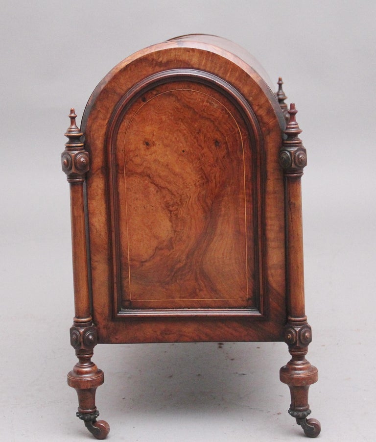 19th Century Burr Walnut and Marquetry Cellarette For Sale at 1stDibs