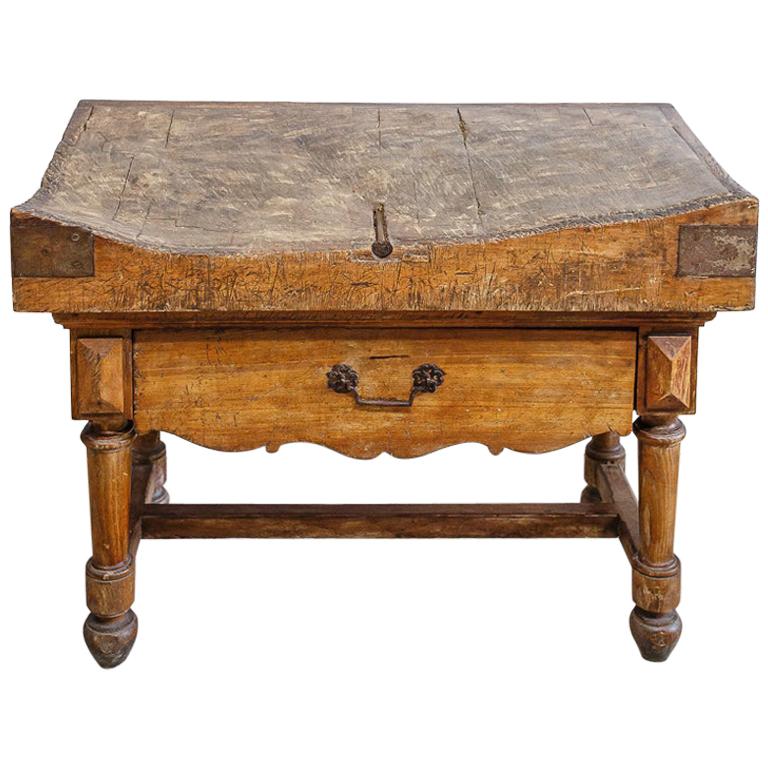19th Century Butchers Block at 1stDibs