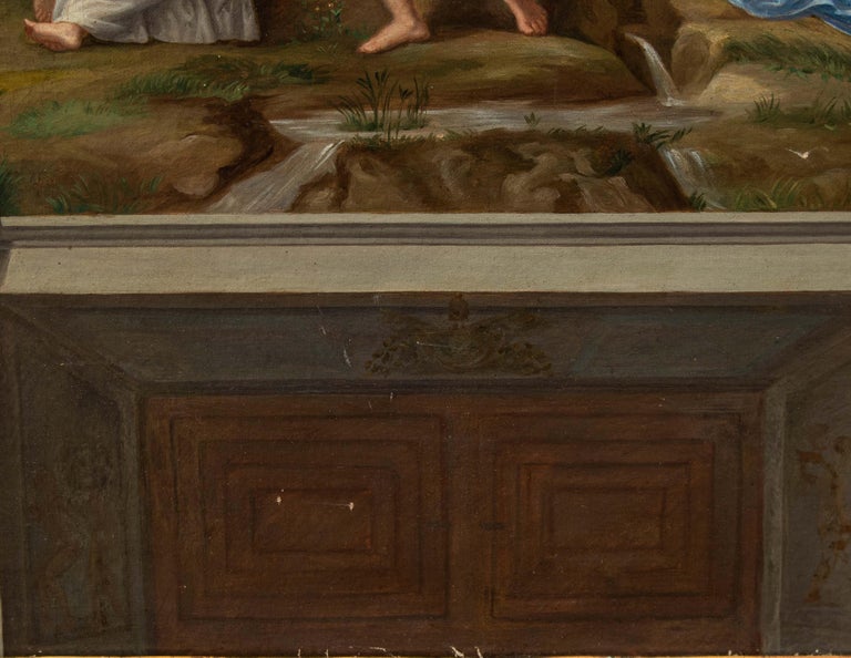 19th Century, by Raffaello Sanzio Painting Parnassus Oil Canvas at 1stDibs