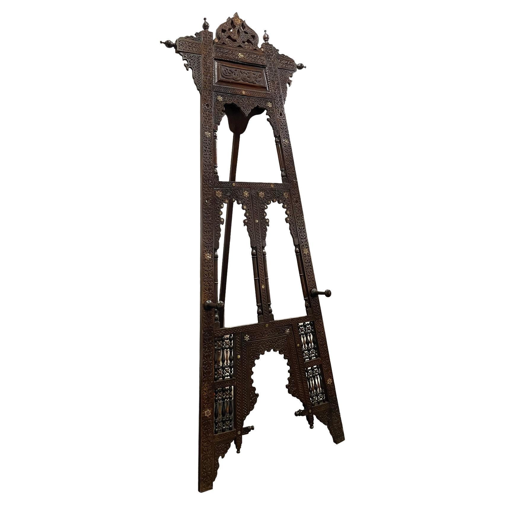 Antique Edwardian Satinwood Hand Paintes Artists Easel, 19th Century at ...