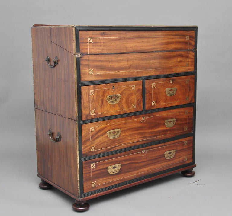 19th Century Campaign Chest For Sale at 1stdibs