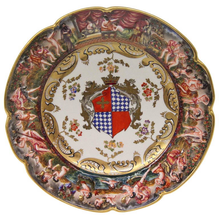 19th Century Capodimonte Plate at 1stDibs | capodimonte plates