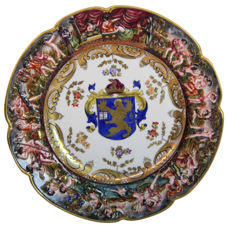 19th Century Capodimonte Plate at 1stDibs