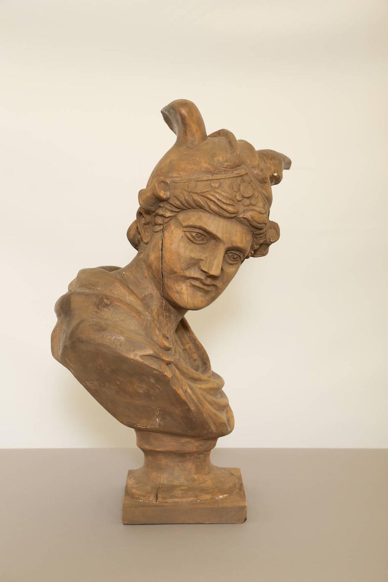 19th Century Carved Bust of Mercury For Sale at 1stDibs | mercury bust