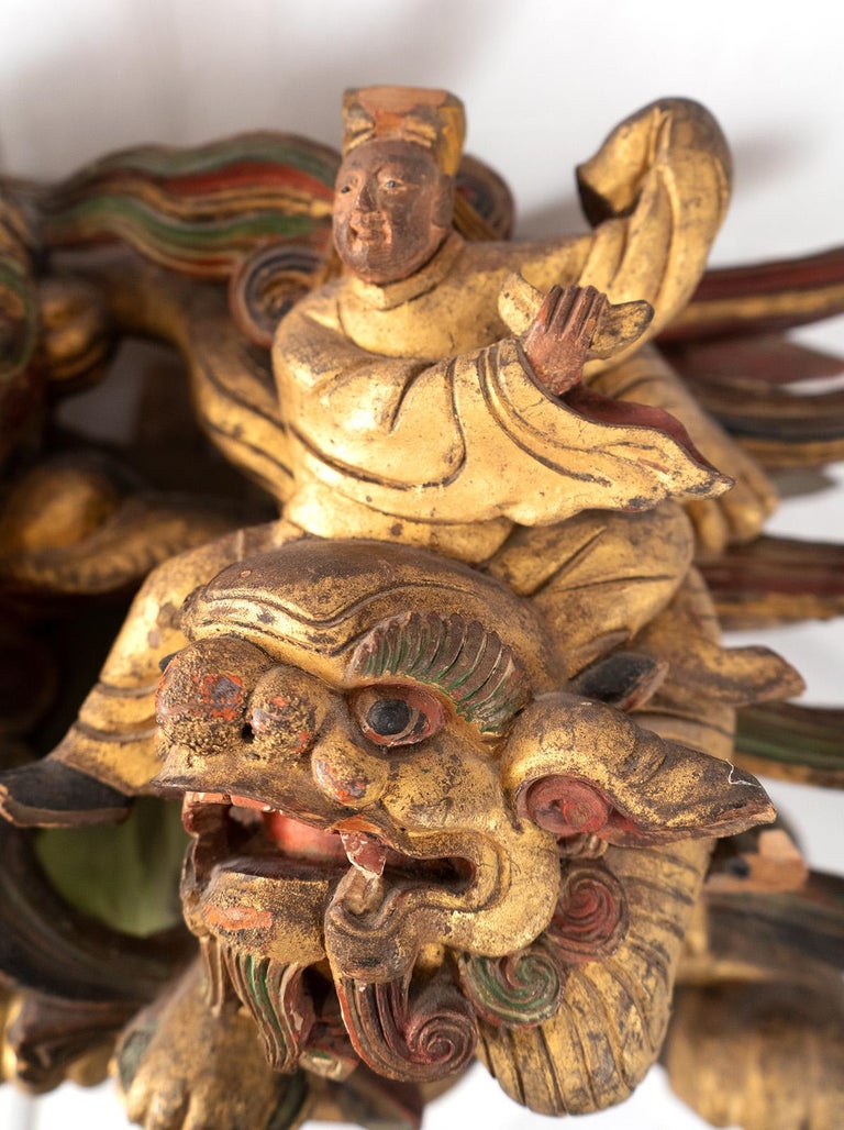 19th Century Carved Chinese Dragon For Sale at 1stDibs