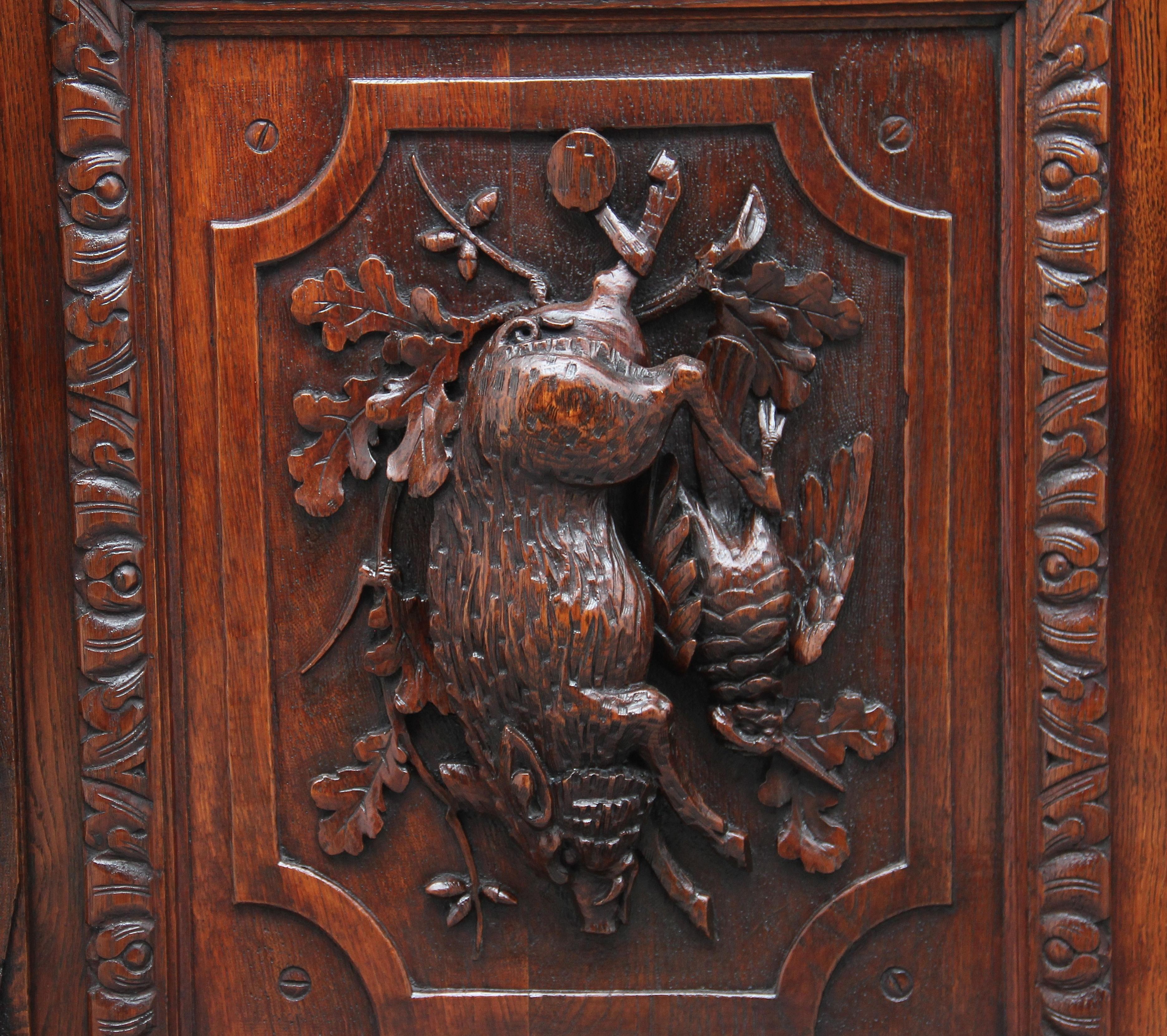 19th Century Carved Oak Buffet at 1stDibs