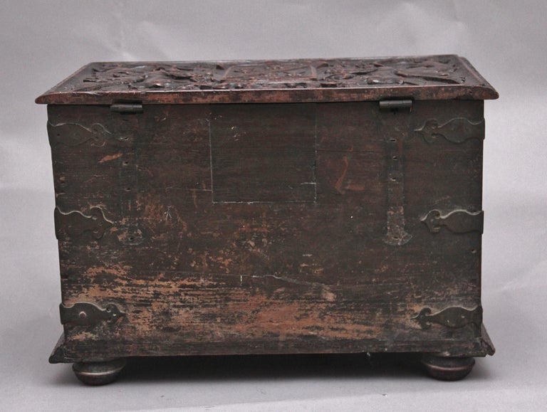 19th Century Carved Oak Log Box For Sale at 1stDibs | log boxes for sale