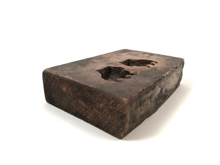 19th Century Carved Wood Bear Claw Mold at 1stDibs