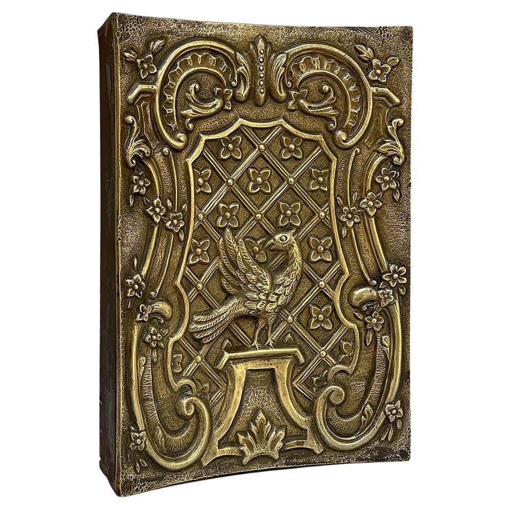 19th Century Cast Bronze Decorative Masonry Plaque For Sale at 1stDibs