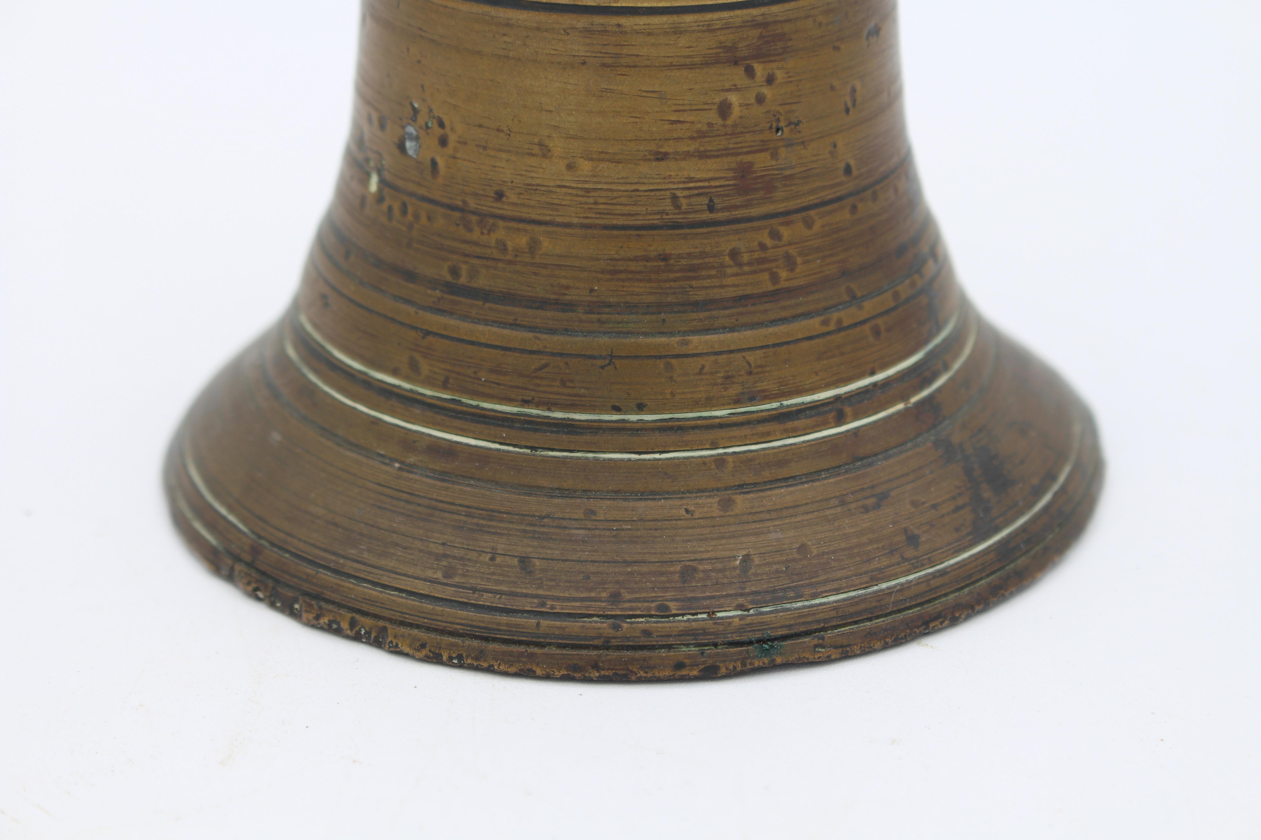 19th Century, Cast Bronze Hand Bell at 1stDibs