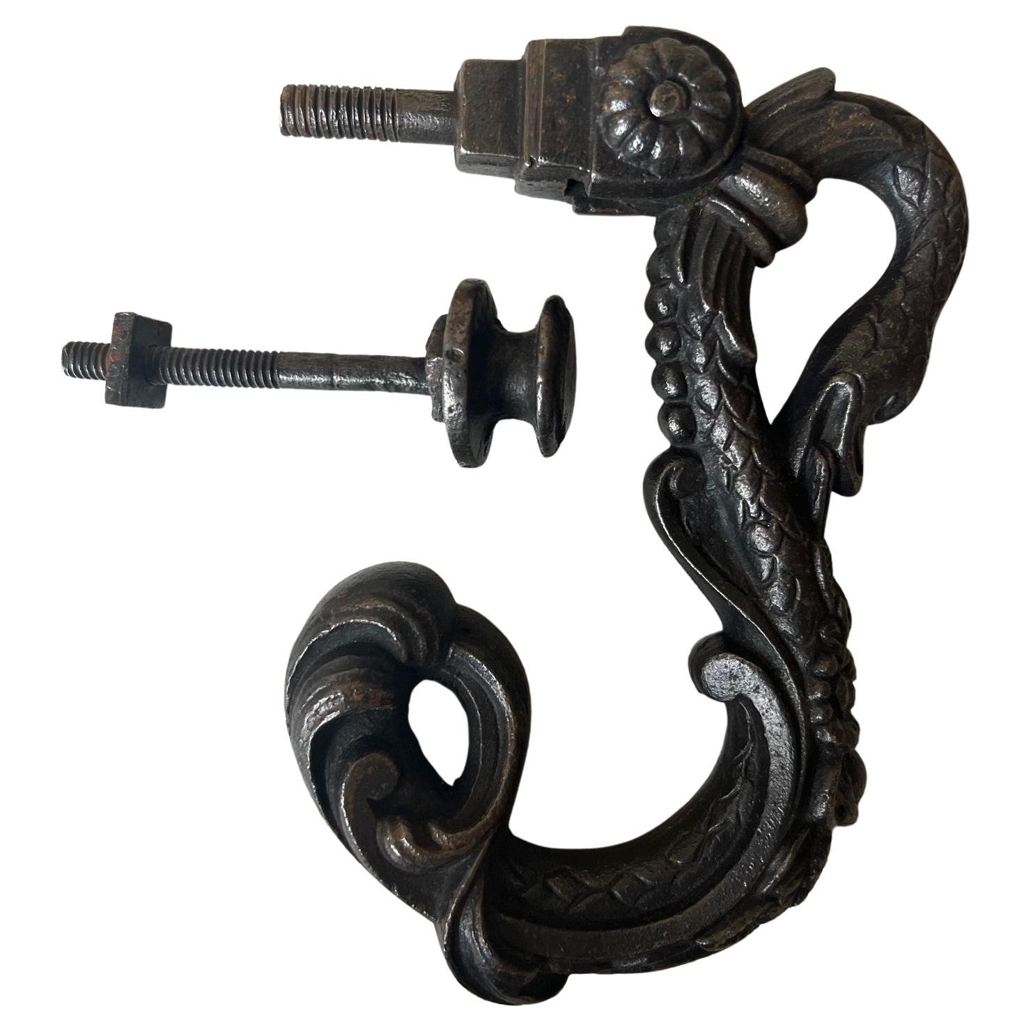 Pair of Antique Cast Iron Sunburst Architectural Brackets For Sale at ...