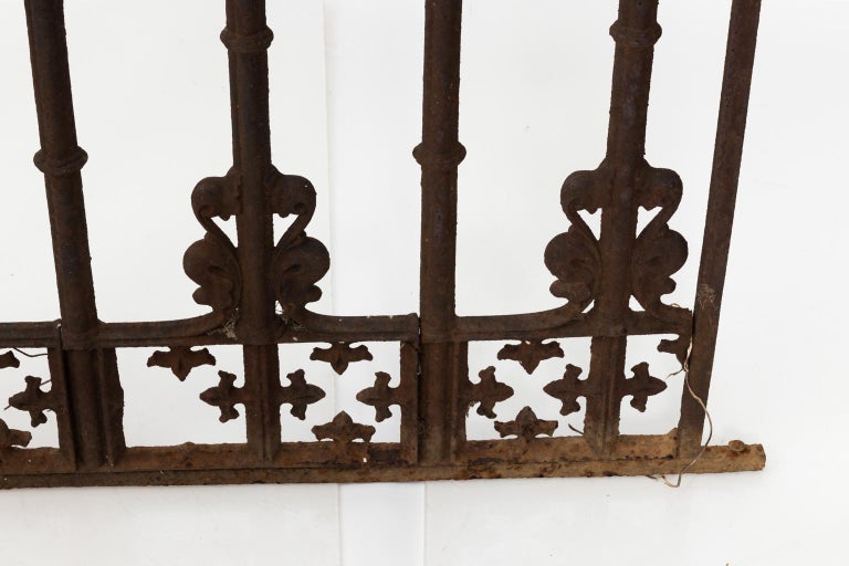 19th Century Cast Iron Gothic Fence Panels at 1stDibs
