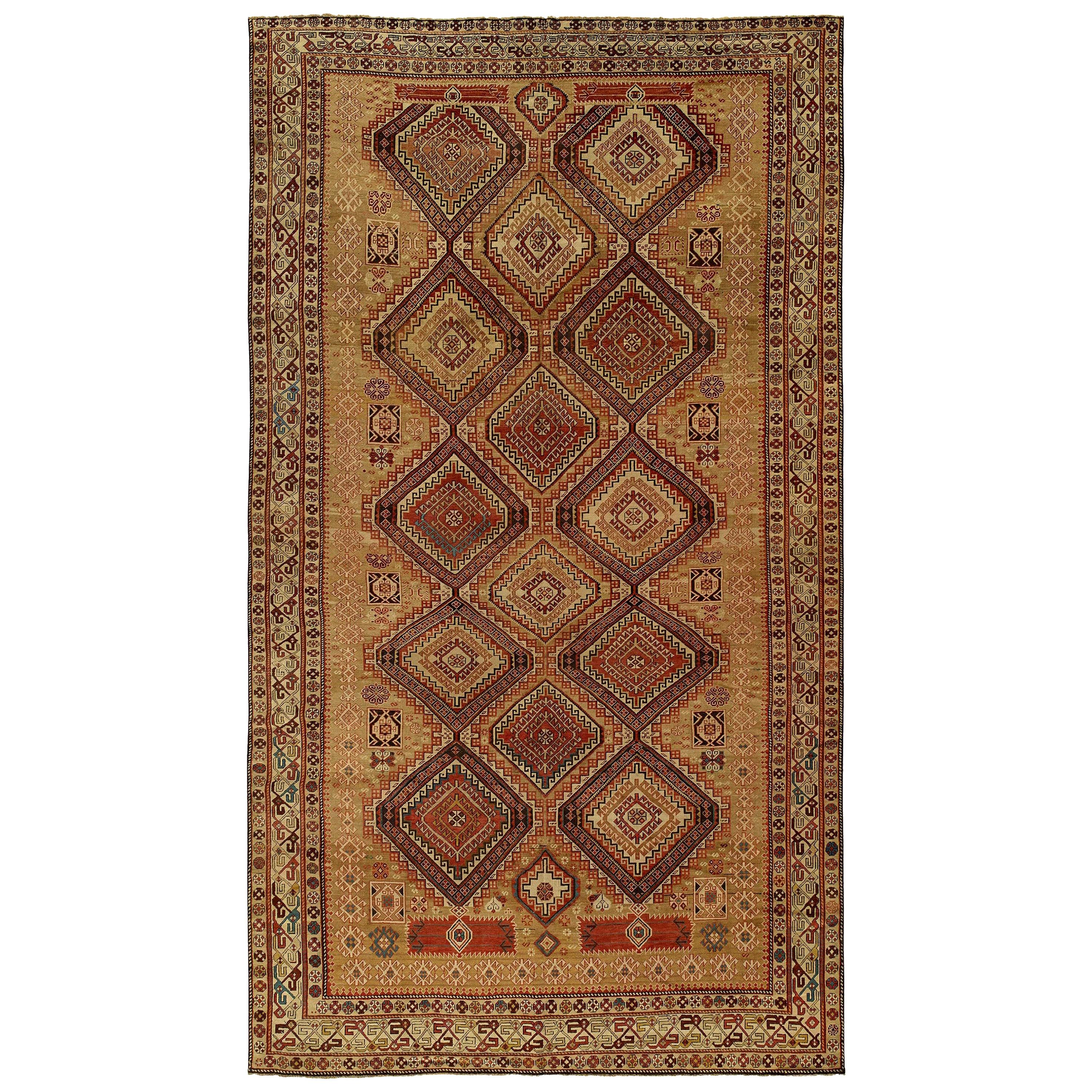 19th Century Lavar Rug Depicting Bahram Gur For Sale at 1stDibs | gur rugs