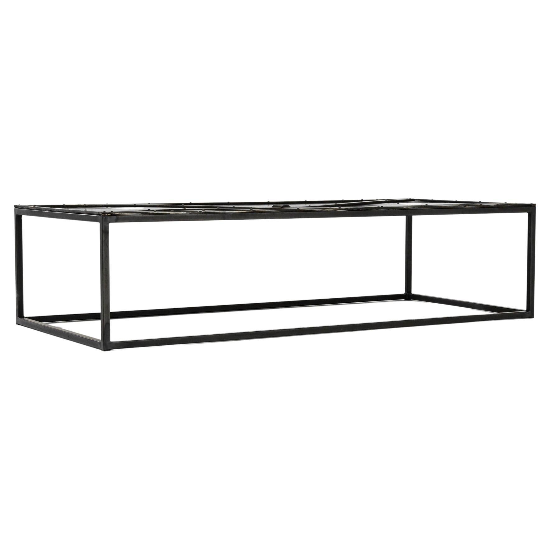 19th Century Mediterranean Stone Trough Coffee Table on Custom Base at ...