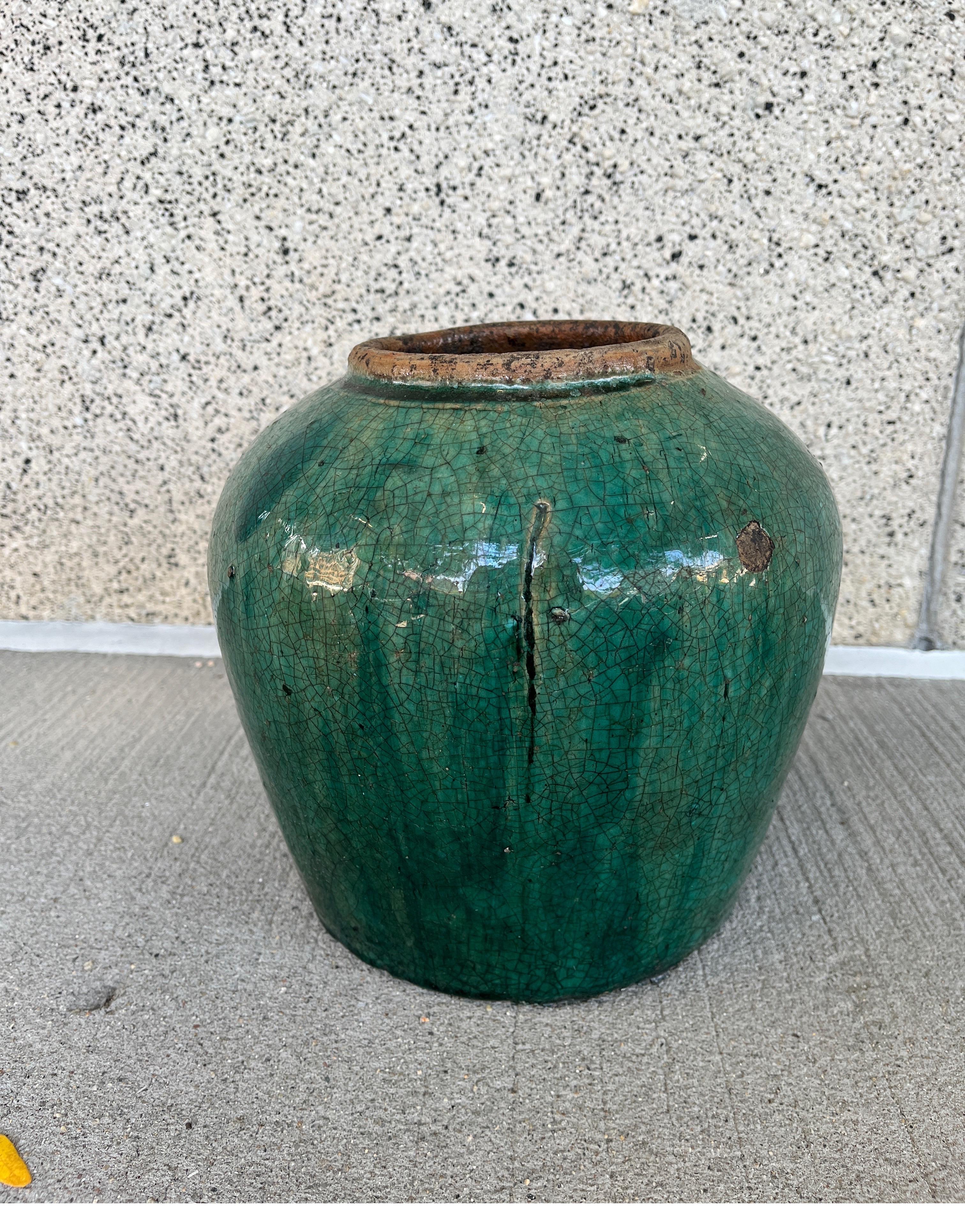 19th Century Ceramic Chinese Ginger Jar at 1stDibs