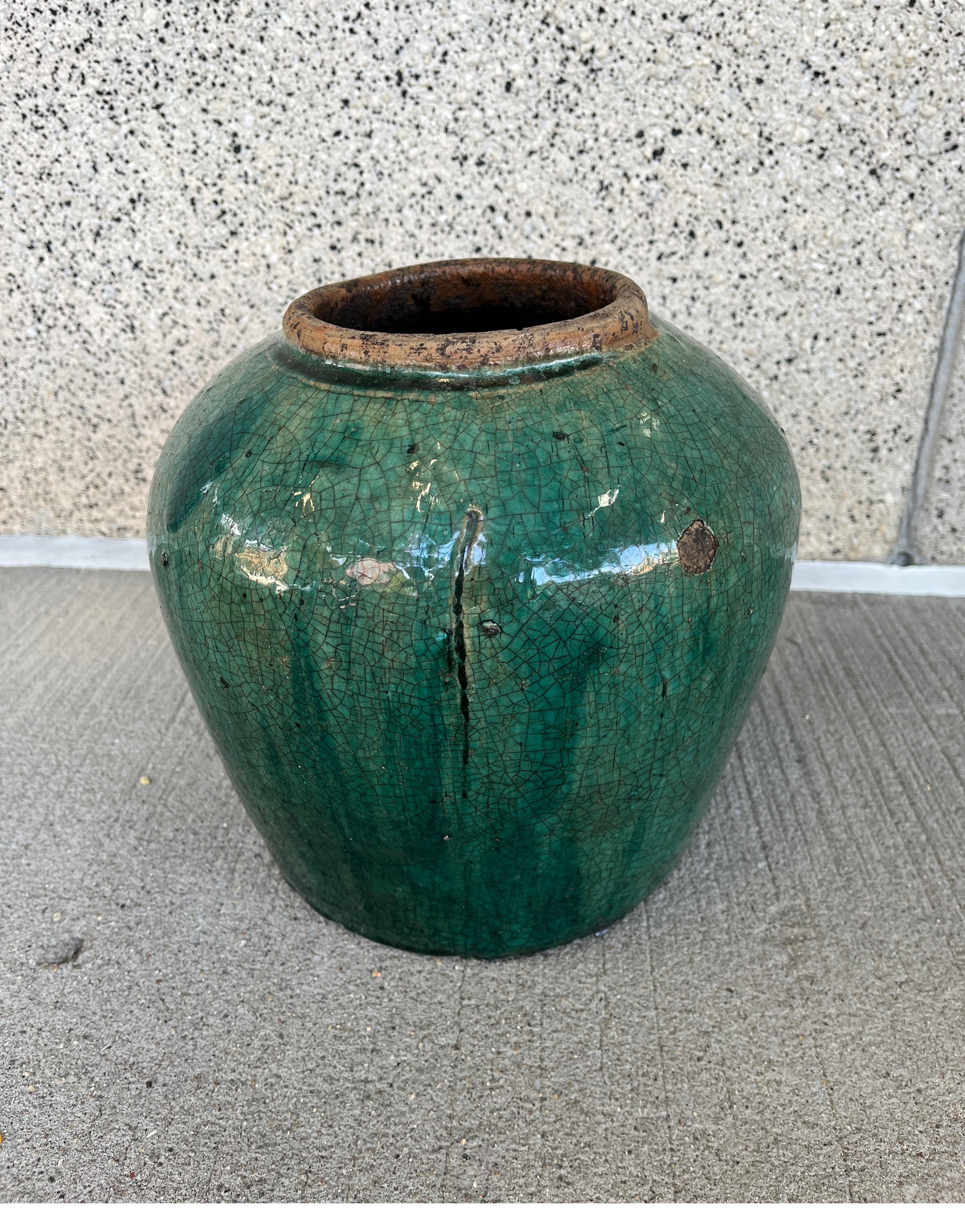 19th Century Ceramic Chinese Ginger Jar at 1stDibs