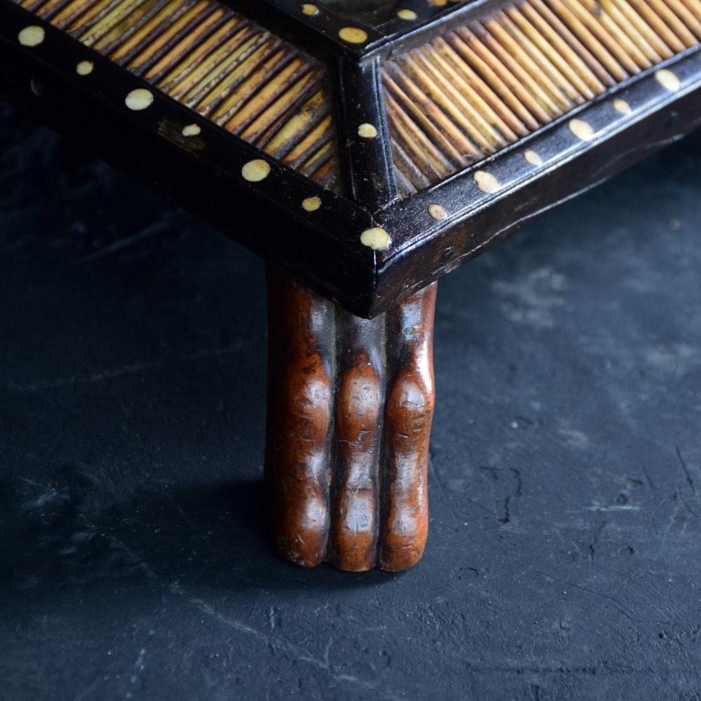 19th Century Ceylonese Quill and Wood Occasional Table at 1stDibs