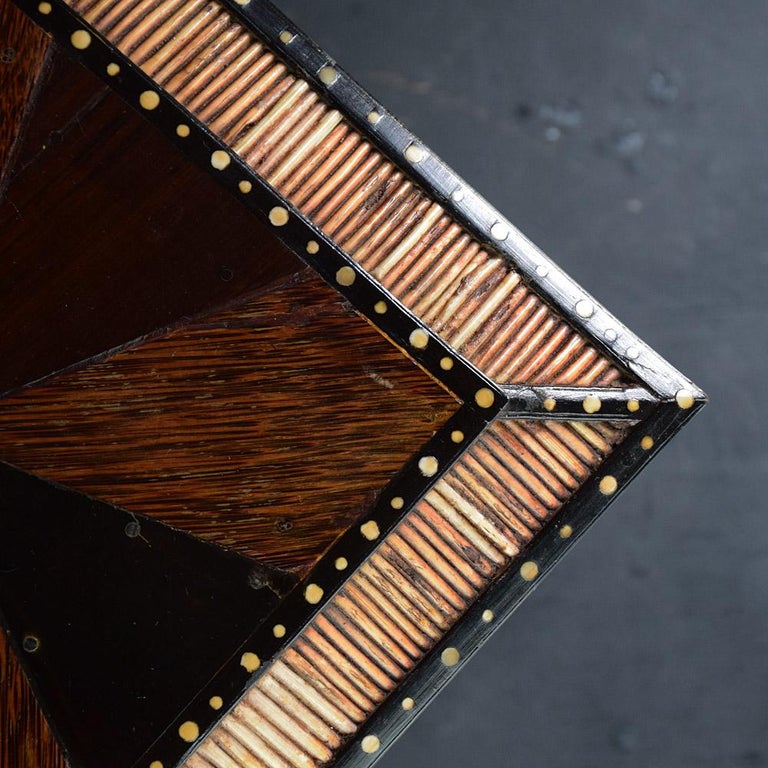 19th Century Ceylonese Quill and Wood Occasional Table at 1stDibs