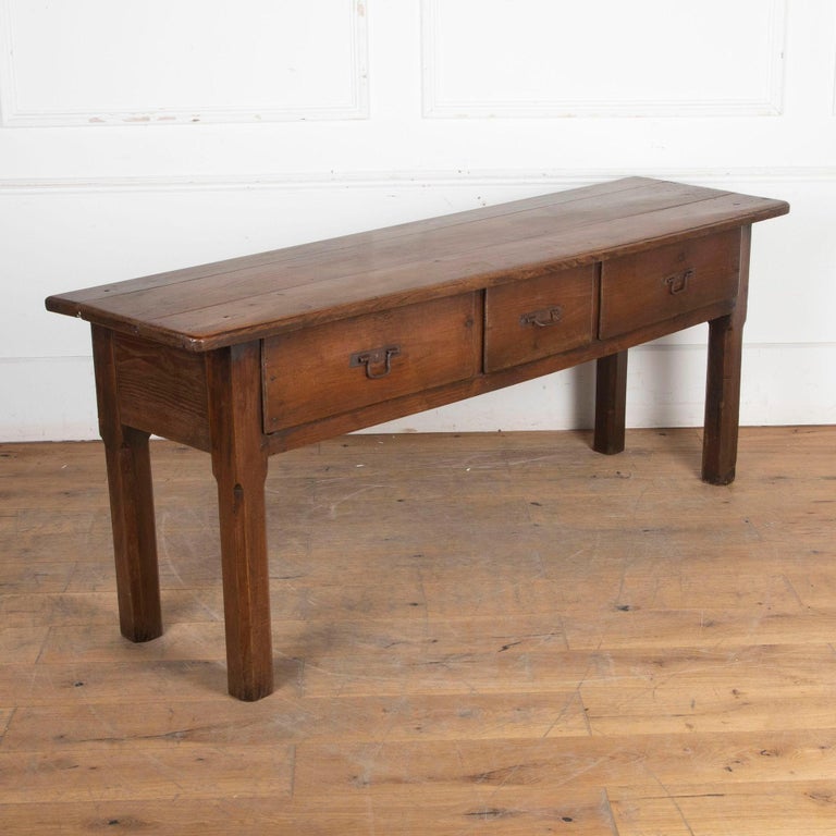 19th Century Chestnut Dresser Base For Sale at 1stDibs