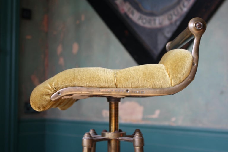 19th Century C. H. Hare Cast and Tubular Brass Adjustable Music Cello ...