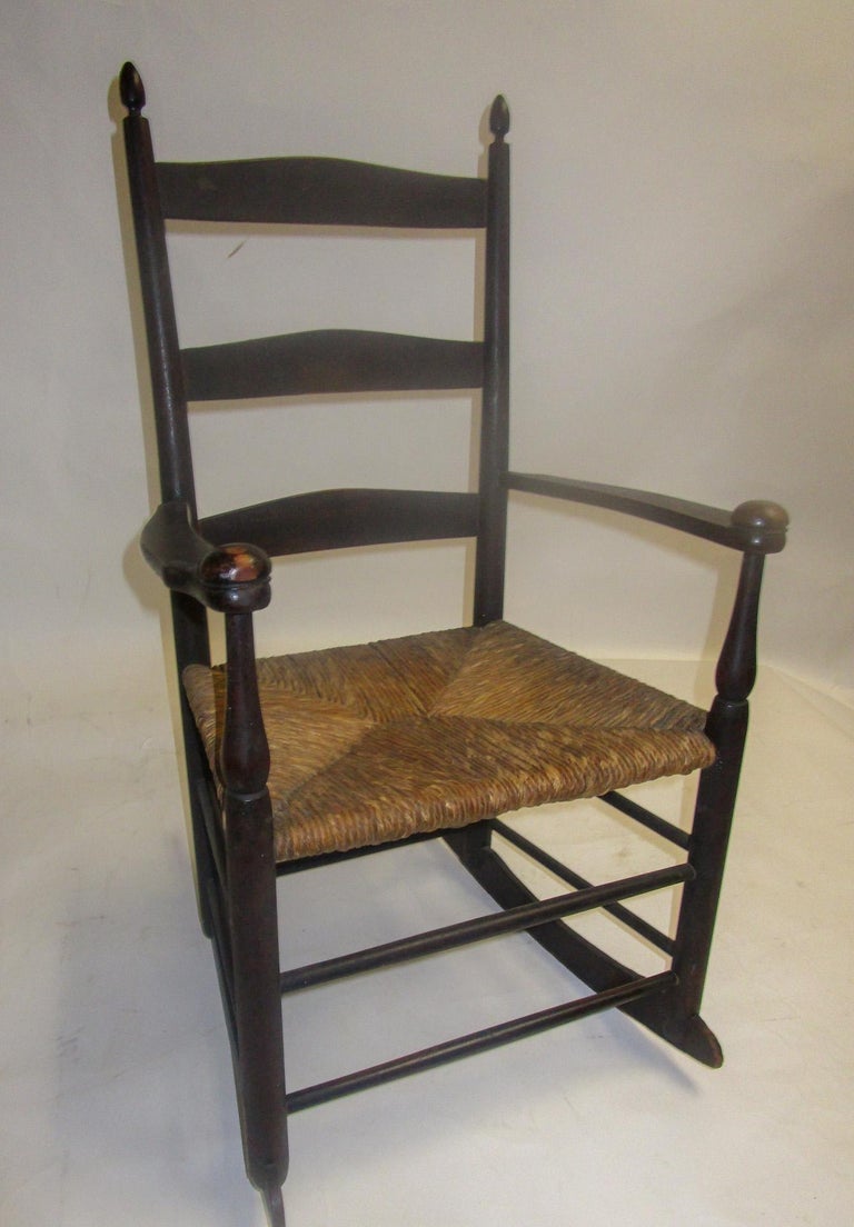 19th Century Child's Maple Shaker Rocking Armchair at 1stDibs
