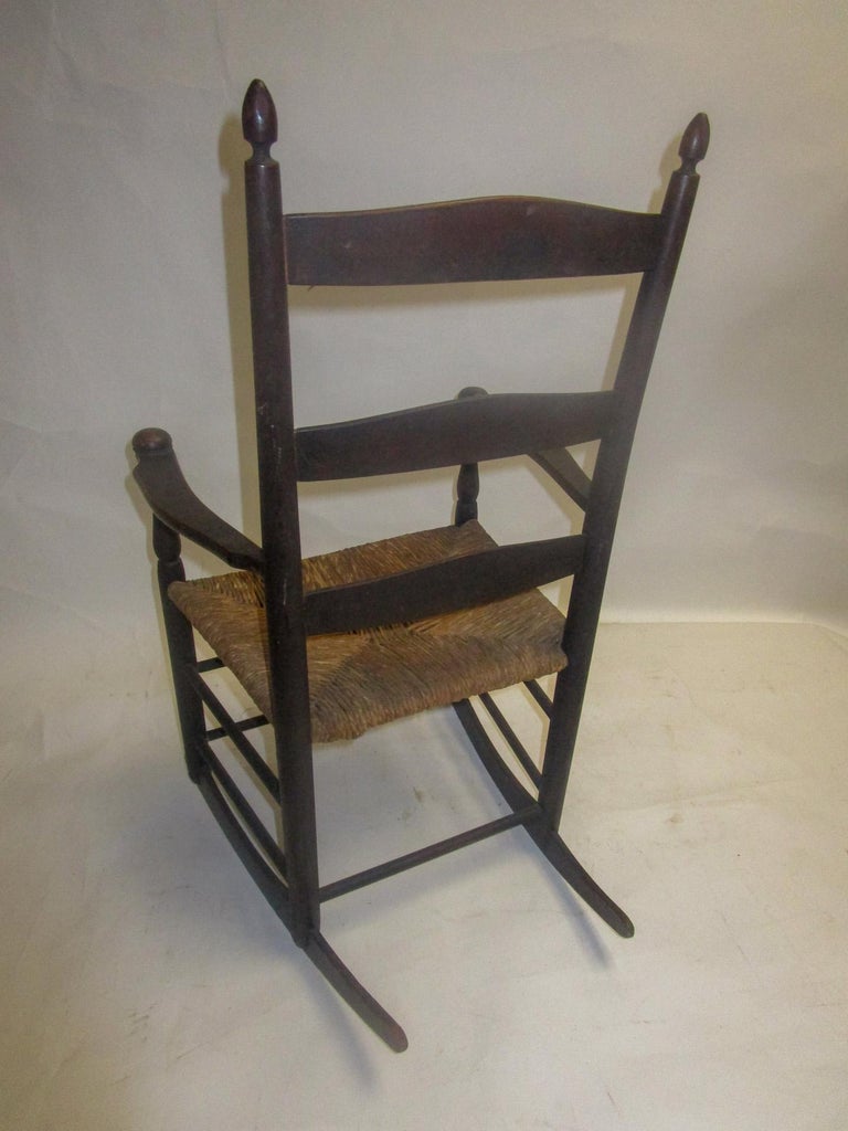19th Century Child's Maple Shaker Rocking Armchair For Sale at 1stDibs