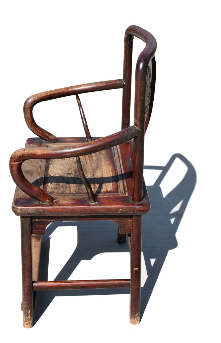 19th Century Chinese Armchairs Pair Large Original For Sale at 1stDibs