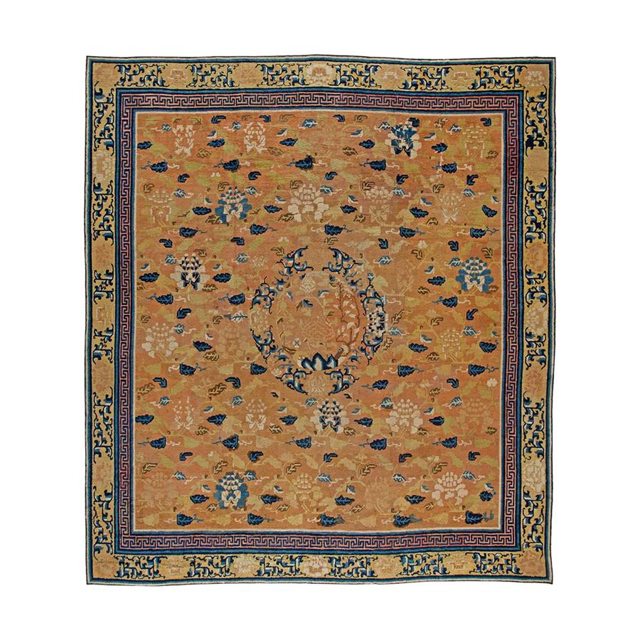 Authentic Chinese Handmade Silk Rug at 1stDibs