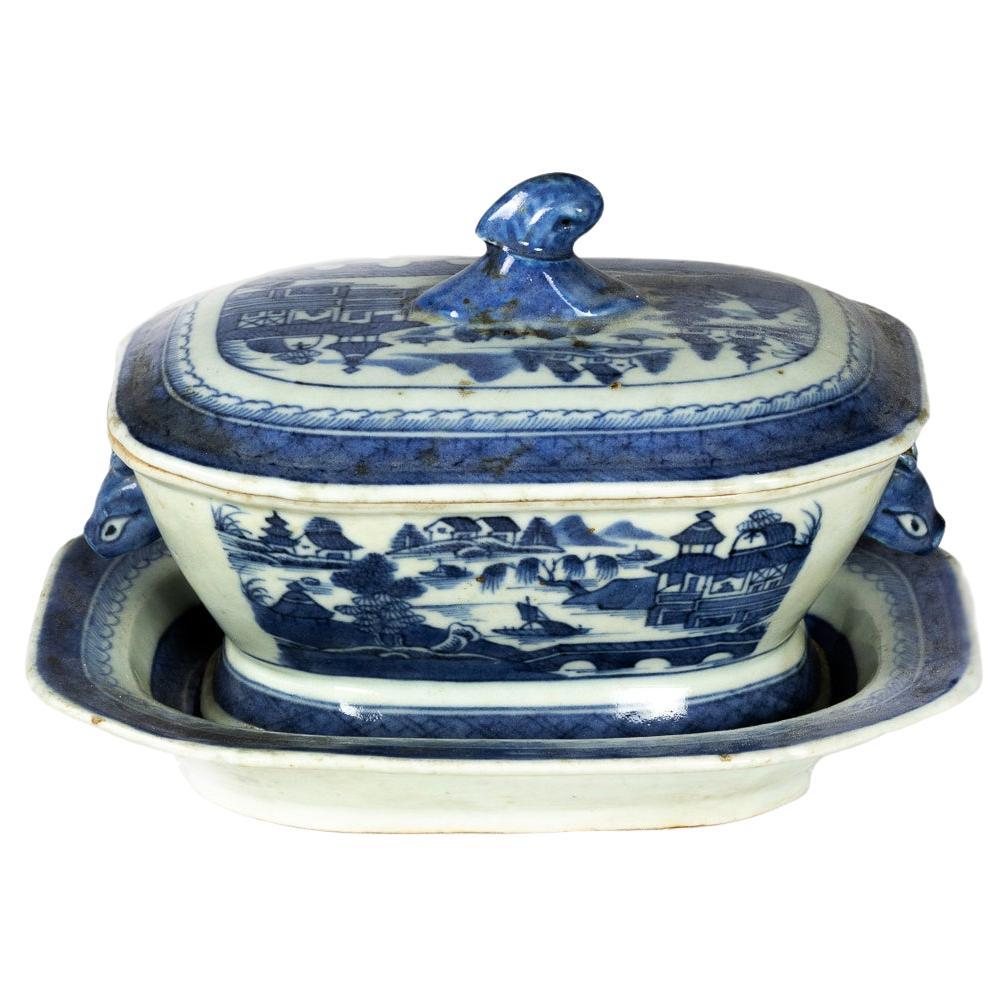 19th Century Limoges Porcelain Pink and Gold Tureen Set For Sale at 1stDibs