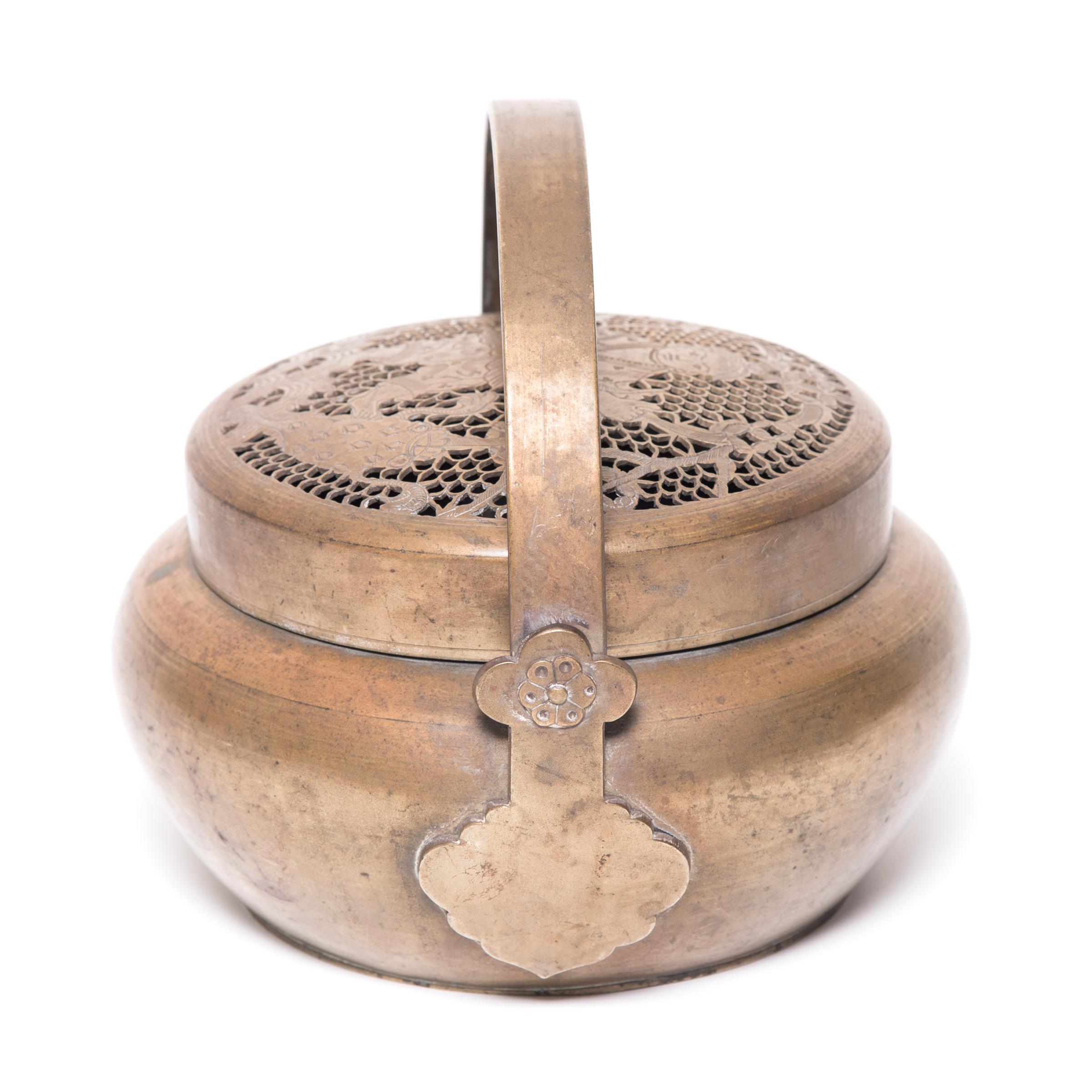 Chinese Brass Hand Warmer with Money Toad, c. 1850 For Sale at 1stDibs ...
