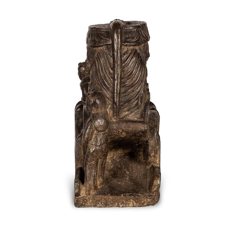 19th Century Chinese Carved Limestone Statue For Sale at 1stDibs