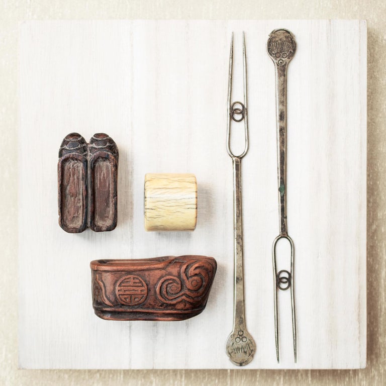 Chinese Charm Token Shoe with Compartment, c. 1850 For Sale at 1stDibs