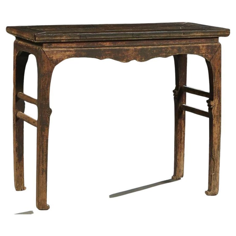 19th Century Chinese Elm Side Table For Sale at 1stDibs