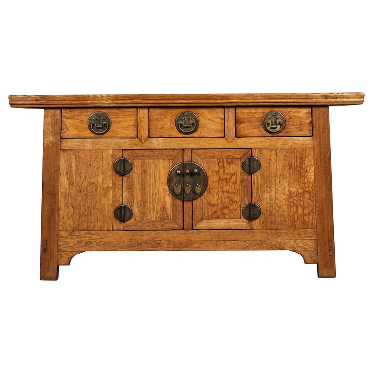 19th Century Chinese Elm Sideboard at 1stDibs