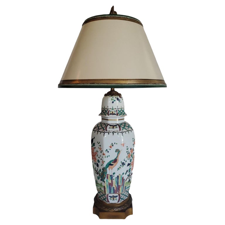 19th Century Chinese Export Urn Lamp For Sale at 1stDibs