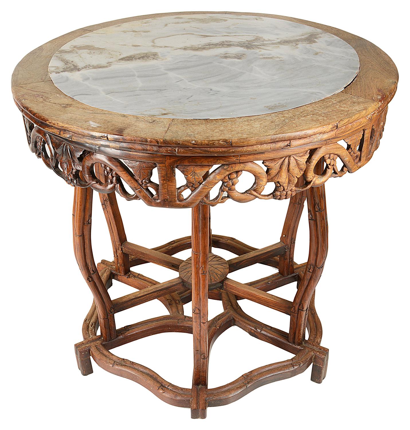 19th Century Chinese Hardwood Centre Table For Sale at 1stDibs ...