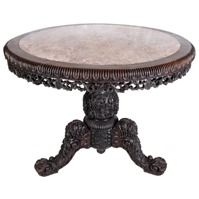 19th Century Chinese Hardwood Centre Table at 1stDibs