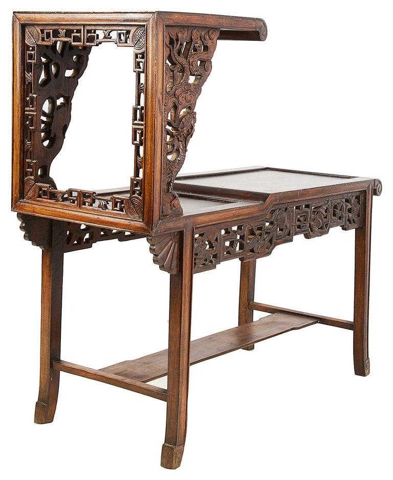 19th Century Chinese Hardwood Side Table For Sale at 1stDibs