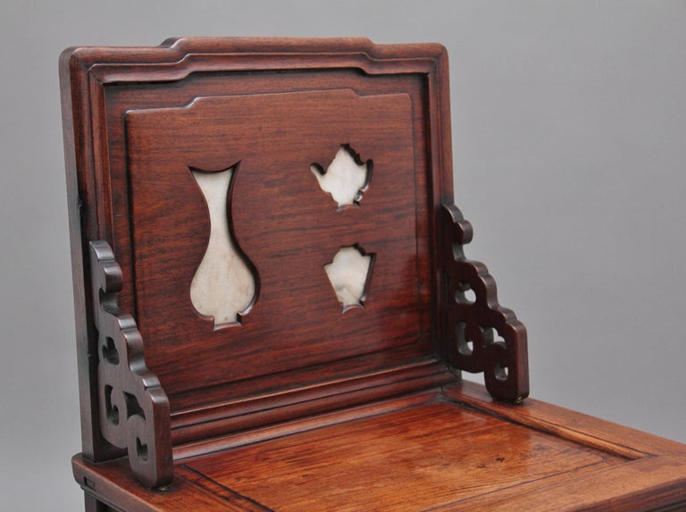 19th Century Chinese Hongmu Hardwood Occasional Chair For Sale at 1stDibs