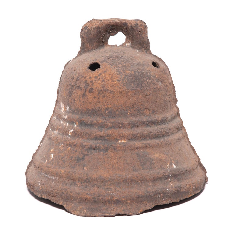 Chinese Iron Courtyard Bell, c. 1850 For Sale at 1stDibs