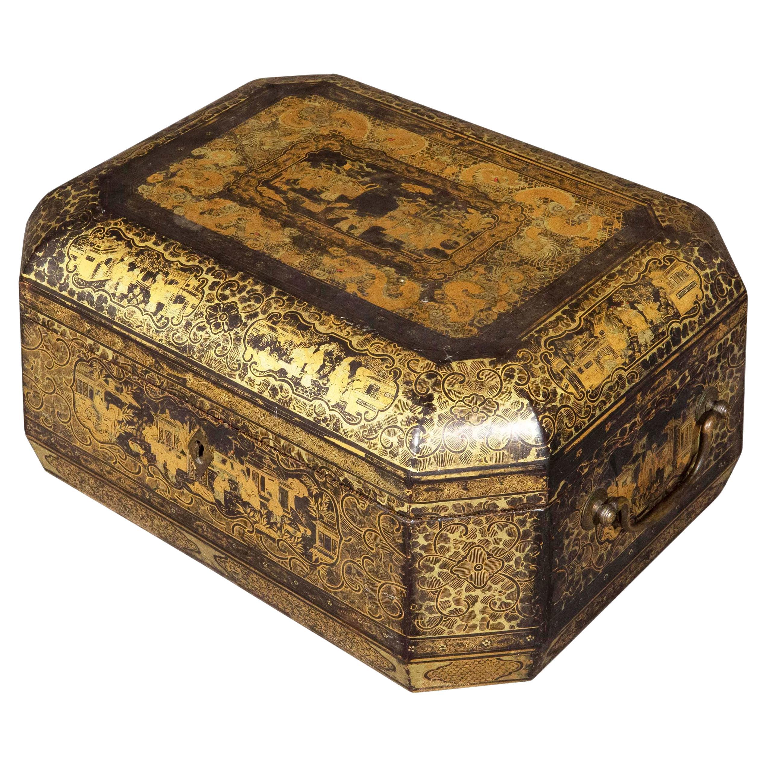 19th Century Chinese Lacquer Box For Sale at 1stDibs