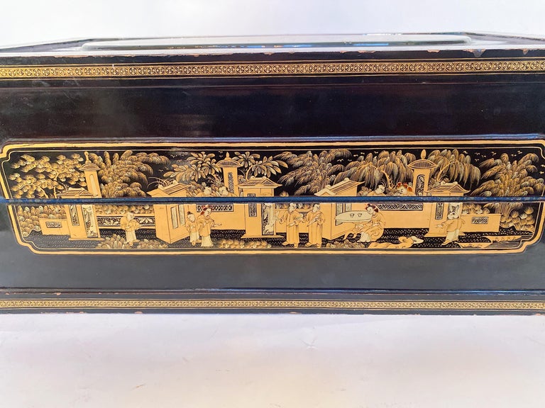 19th Century Chinese Lacquer Writing Box For Sale at 1stDibs