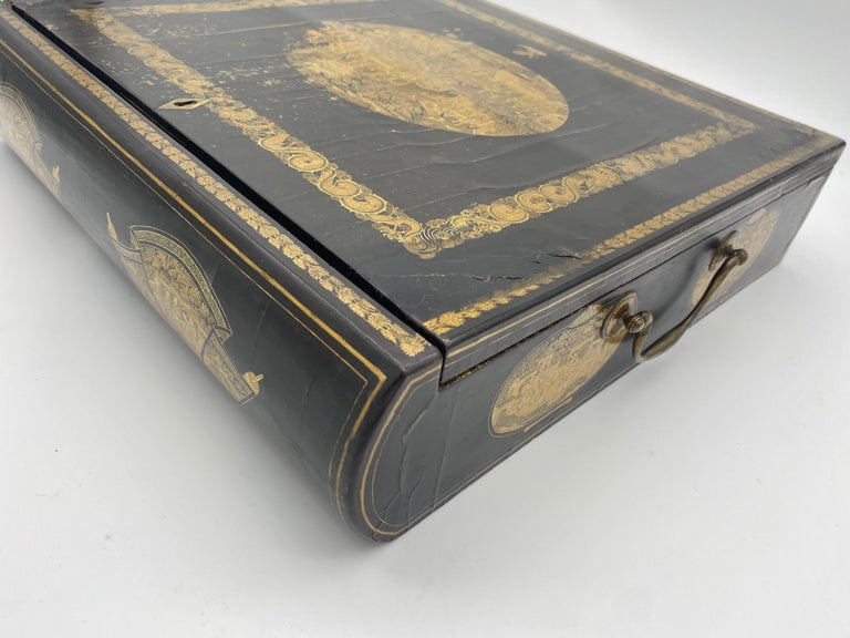 19th Century Chinese Lacquer Writing Box For Sale at 1stDibs
